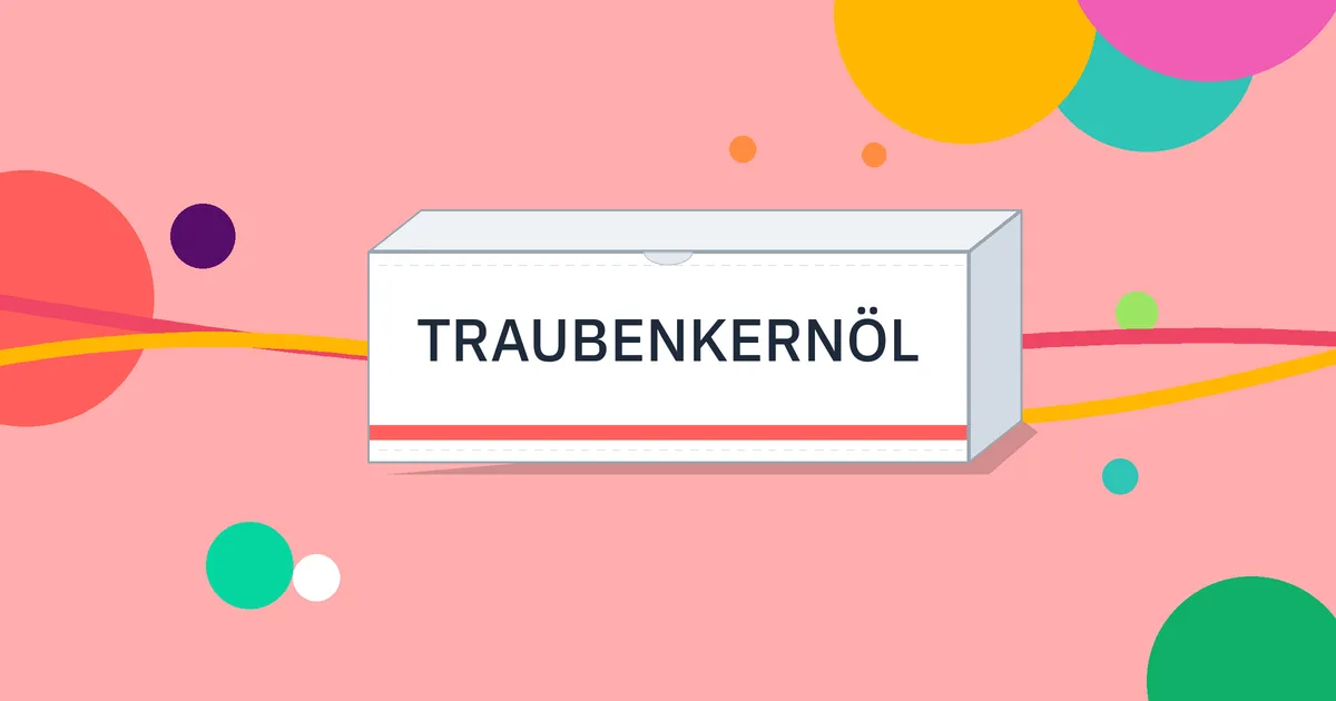 Symbolbild: Packung mit der Aufschrift TRAUBENKERNÖL (PZN 19778245) – Verfügbarkeit und Bezug in Apotheken in Frankfurt am Main