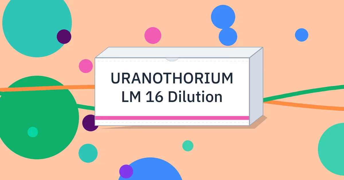 Symbolbild: Packung mit der Aufschrift URANOTHORIUM LM 16 Dilution (PZN 13256787) – Verfügbarkeit und Bezug in Apotheken in Frankfurt am Main