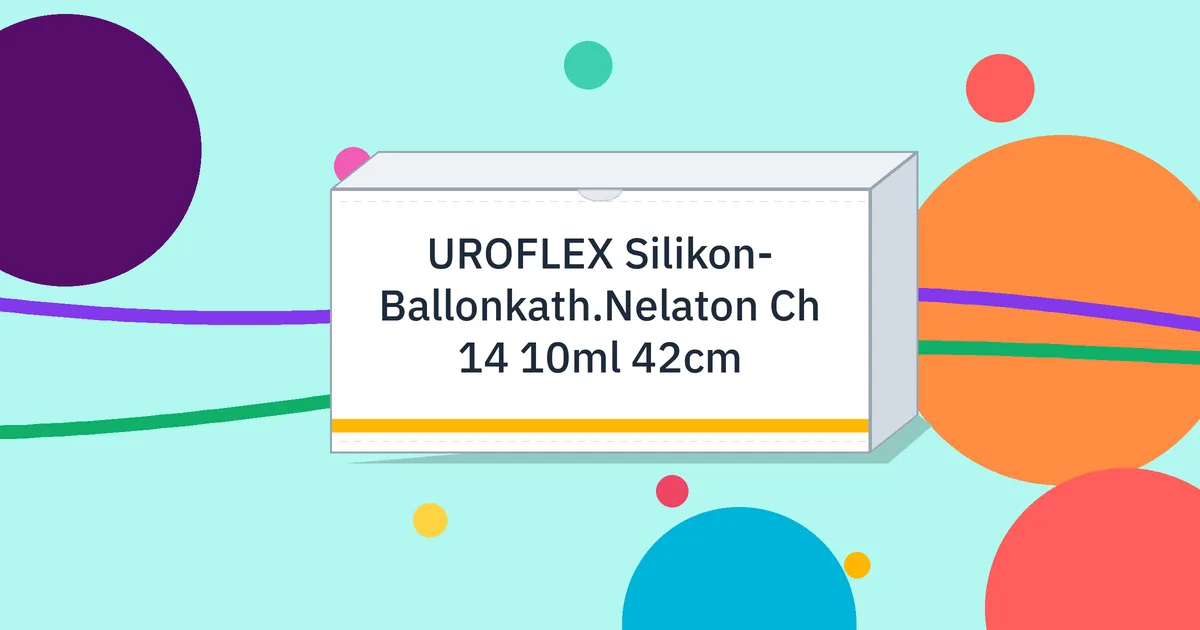 Symbolbild: Packung mit der Aufschrift UROFLEX Silikon-Ballonkath.Nelaton Ch 14 10ml 42cm (PZN 16240404) – Verfügbarkeit und Bezug in Apotheken in Frankfurt am Main