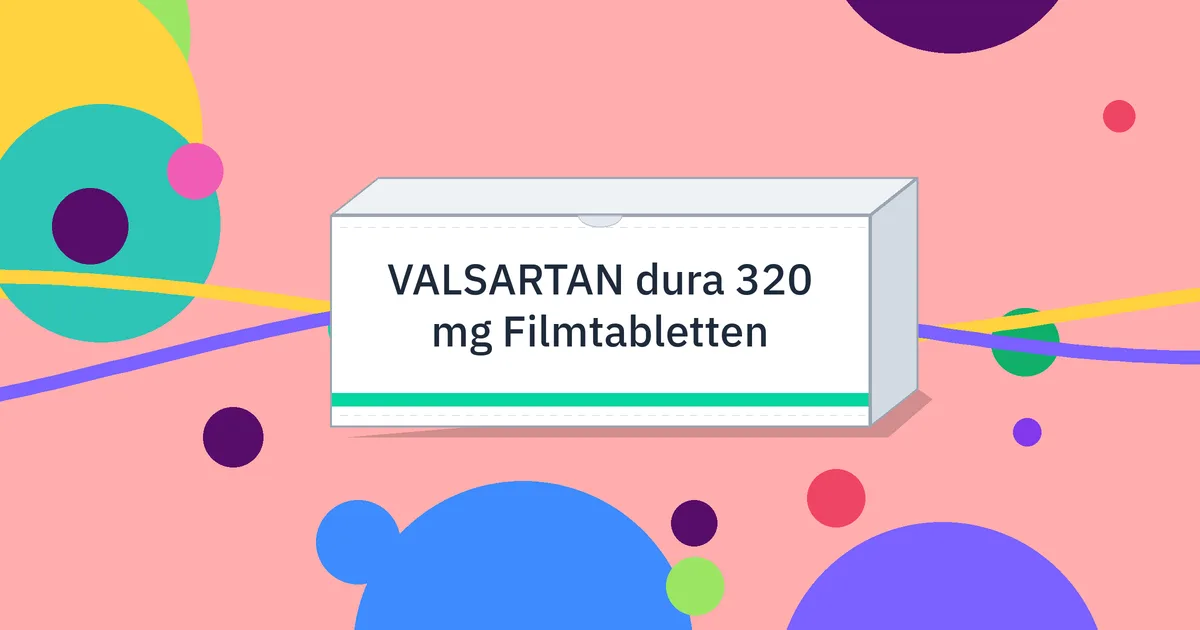 Symbolbild: Packung mit der Aufschrift VALSARTAN dura 320 mg Filmtabletten (PZN 09333826) – Verfügbarkeit und Bezug in Apotheken in Frankfurt am Main