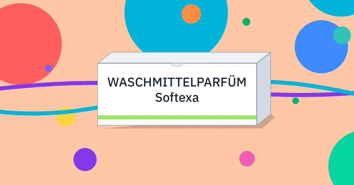 Symbolbild: Packung mit der Aufschrift WASCHMITTELPARFÜM Softexa (PZN 02720885) – Verfügbarkeit und Bezug in Apotheken in Frankfurt am Main