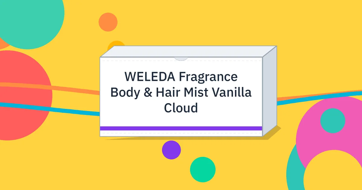Symbolbild: Packung mit der Aufschrift WELEDA Fragrance Body & Hair Mist Vanilla Cloud (PZN 20228952) – Verfügbarkeit und Bezug in Apotheken in Frankfurt am Main