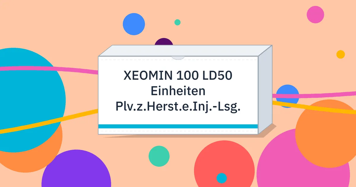 Symbolbild: Packung mit der Aufschrift XEOMIN 100 LD50 Einheiten Plv.z.Herst.e.Inj.-Lsg. (PZN 16134085) – Verfügbarkeit und Bezug in Apotheken in Frankfurt am Main