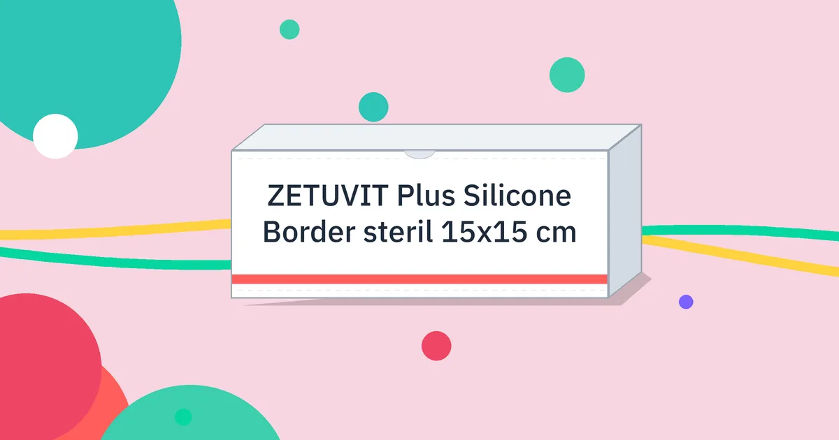 Symbolbild: Packung mit der Aufschrift ZETUVIT Plus Silicone Border steril 15x15 cm (PZN 20012442) – Verfügbarkeit und Bezug in Apotheken in Frankfurt am Main