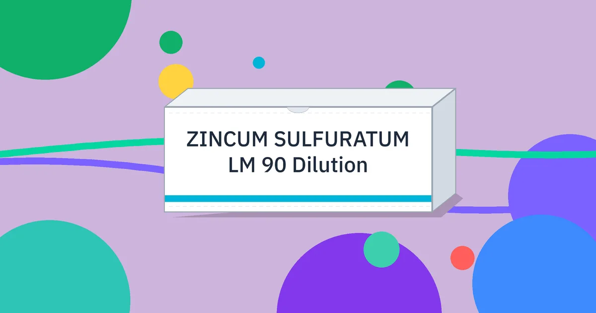 Symbolbild: Packung mit der Aufschrift ZINCUM SULFURATUM LM 90 Dilution (PZN 13299785) – Verfügbarkeit und Bezug in Apotheken in Frankfurt am Main
