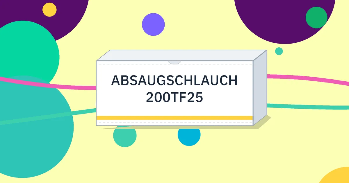 Symbolbild: Packung mit der Aufschrift ABSAUGSCHLAUCH 200TF25 (PZN 06570833) – Verfügbarkeit und Bezug in Apotheken in Frankfurt am Main