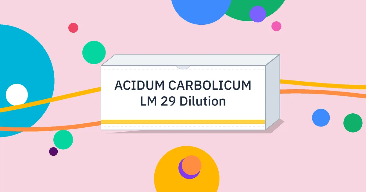 Symbolbild: Packung mit der Aufschrift ACIDUM CARBOLICUM LM 29 Dilution (PZN 13272065) – Verfügbarkeit und Bezug in Apotheken in Frankfurt am Main