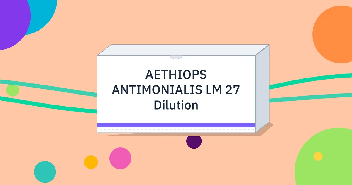 Symbolbild: Packung mit der Aufschrift AETHIOPS ANTIMONIALIS LM 27 Dilution (PZN 13301387) – Verfügbarkeit und Bezug in Apotheken in Frankfurt am Main