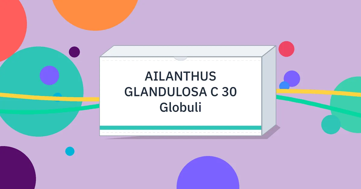 Symbolbild: Packung mit der Aufschrift AILANTHUS GLANDULOSA C 30 Globuli (PZN 07157880) – Verfügbarkeit und Bezug in Apotheken in Frankfurt am Main
