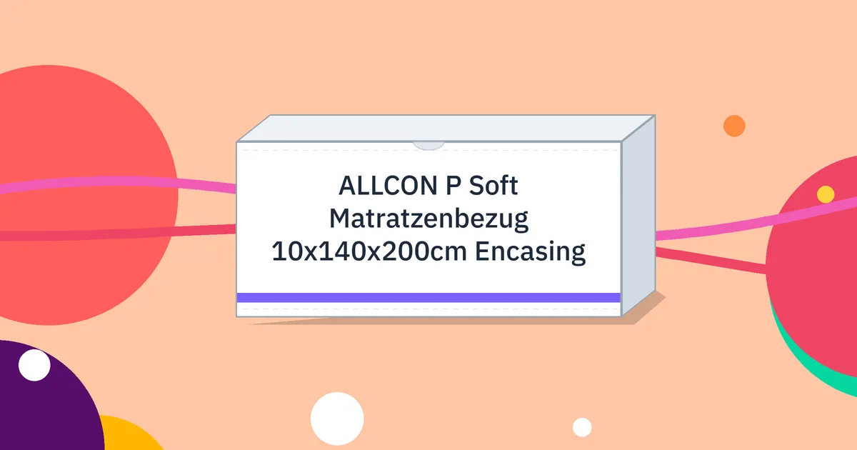 Symbolbild: Packung mit der Aufschrift ALLCON P Soft Matratzenbezug 10x140x200cm Encasing (PZN 19762416) – Verfügbarkeit und Bezug in Apotheken in Frankfurt am Main