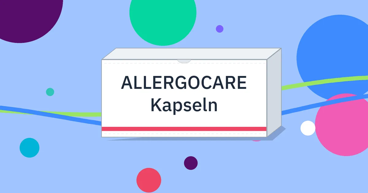 Symbolbild: Packung mit der Aufschrift ALLERGOCARE Kapseln (PZN 16680250) – Verfügbarkeit und Bezug in Apotheken in Frankfurt am Main