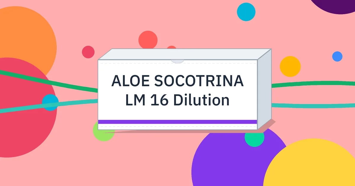 Symbolbild: Packung mit der Aufschrift ALOE SOCOTRINA LM 16 Dilution (PZN 13313433) – Verfügbarkeit und Bezug in Apotheken in Frankfurt am Main
