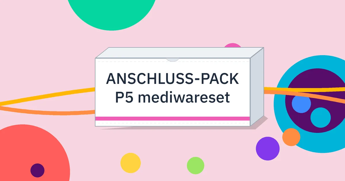 Symbolbild: Packung mit der Aufschrift ANSCHLUSS-PACK P5 mediwareset (PZN 17601169) – Verfügbarkeit und Bezug in Apotheken in Frankfurt am Main