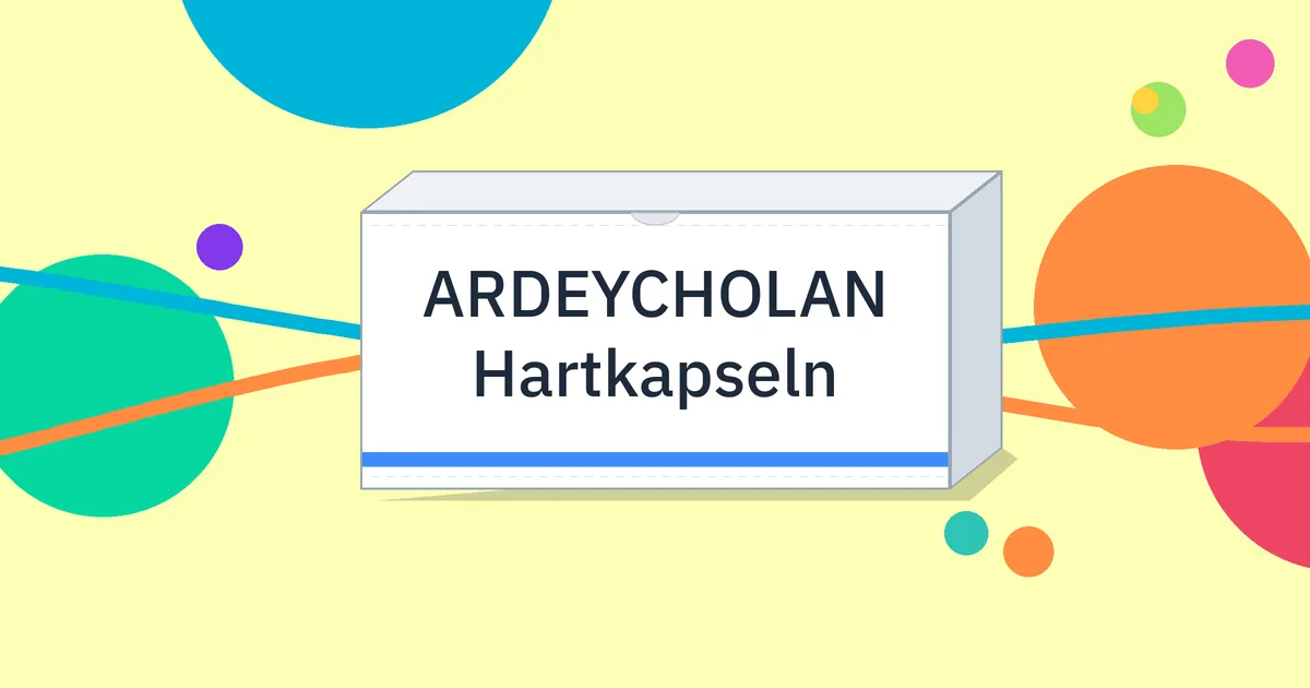 Symbolbild: Packung mit der Aufschrift ARDEYCHOLAN Hartkapseln (PZN 06704647) – Verfügbarkeit und Bezug in Apotheken in Frankfurt am Main