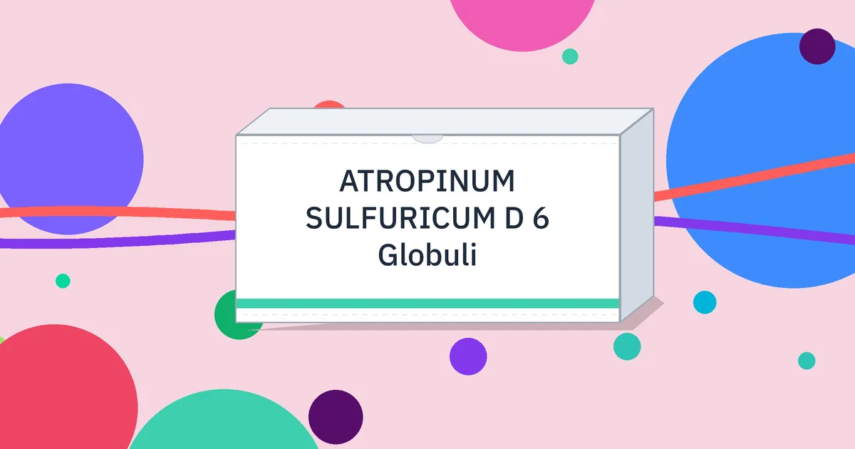 Symbolbild: Packung mit der Aufschrift ATROPINUM SULFURICUM D 6 Globuli (PZN 07160511) – Verfügbarkeit und Bezug in Apotheken in Frankfurt am Main