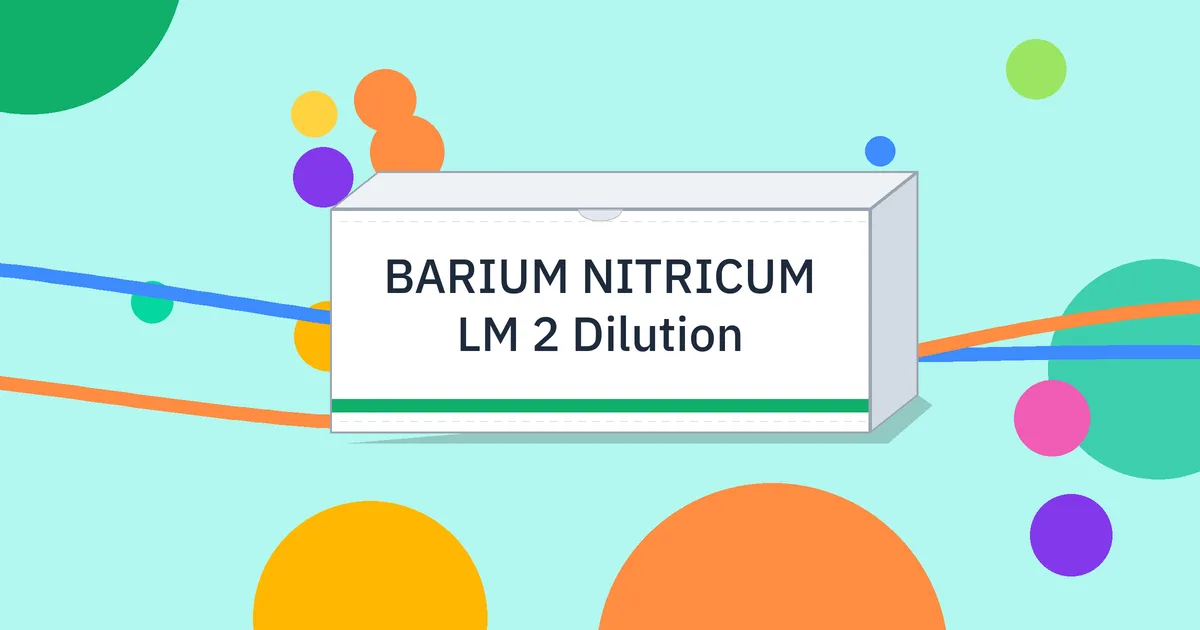 Symbolbild: Packung mit der Aufschrift BARIUM NITRICUM LM 2 Dilution (PZN 13377249) – Verfügbarkeit und Bezug in Apotheken in Frankfurt am Main
