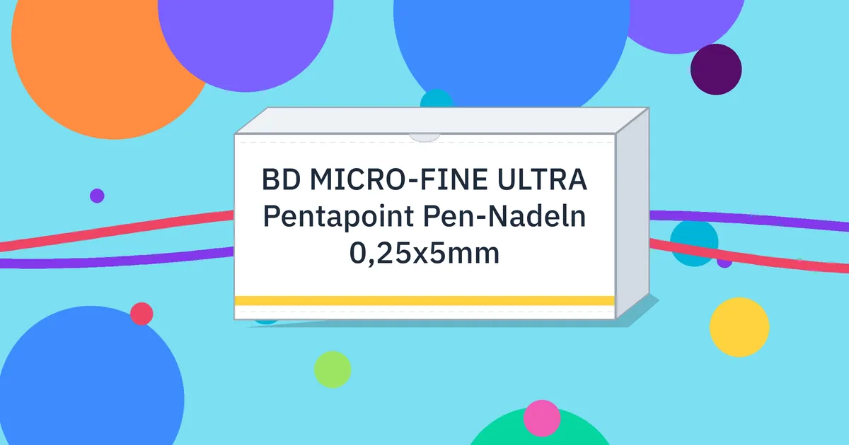 Symbolbild: Packung mit der Aufschrift BD MICRO-FINE ULTRA Pentapoint Pen-Nadeln 0,25x5mm (PZN 11870603) – Verfügbarkeit und Bezug in Apotheken in Frankfurt am Main