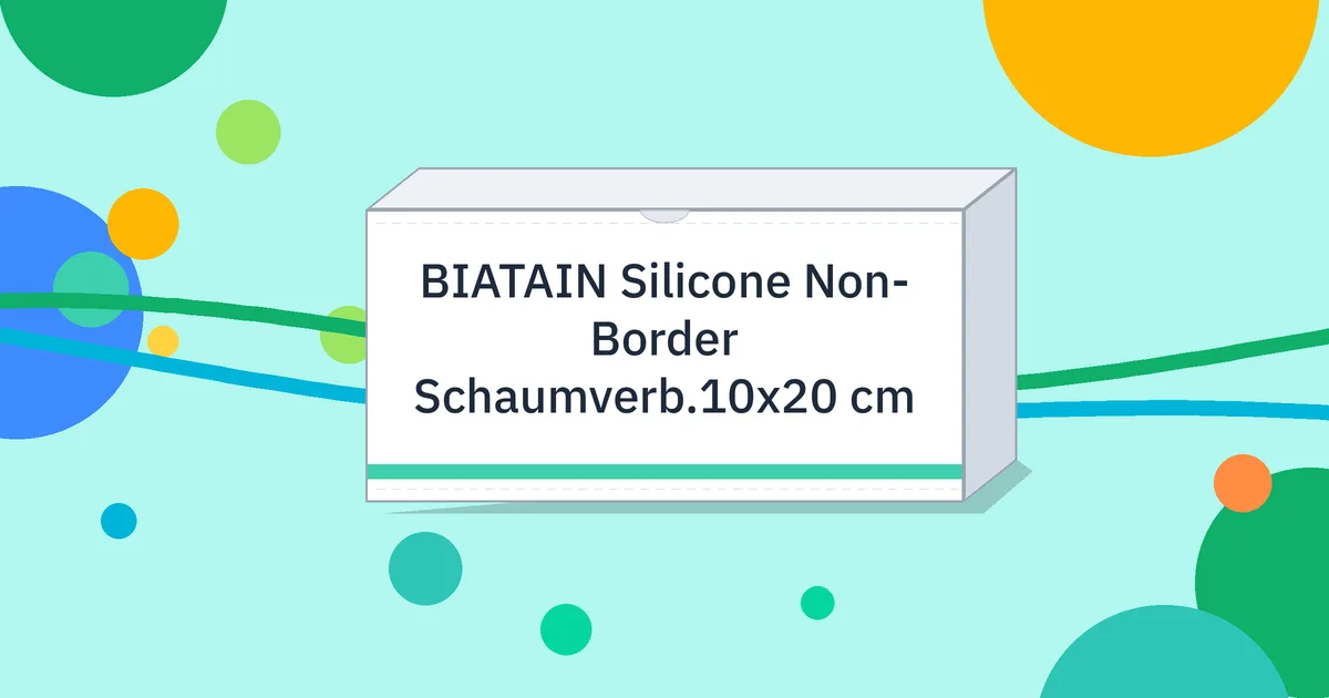 Symbolbild: Packung mit der Aufschrift BIATAIN Silicone Non-Border Schaumverb.10x20 cm (PZN 18670250) – Verfügbarkeit und Bezug in Apotheken in Frankfurt am Main