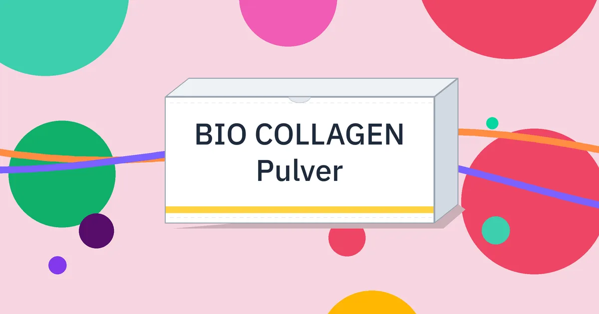 Symbolbild: Packung mit der Aufschrift BIO COLLAGEN Pulver (PZN 16357773) – Verfügbarkeit und Bezug in Apotheken in Frankfurt am Main