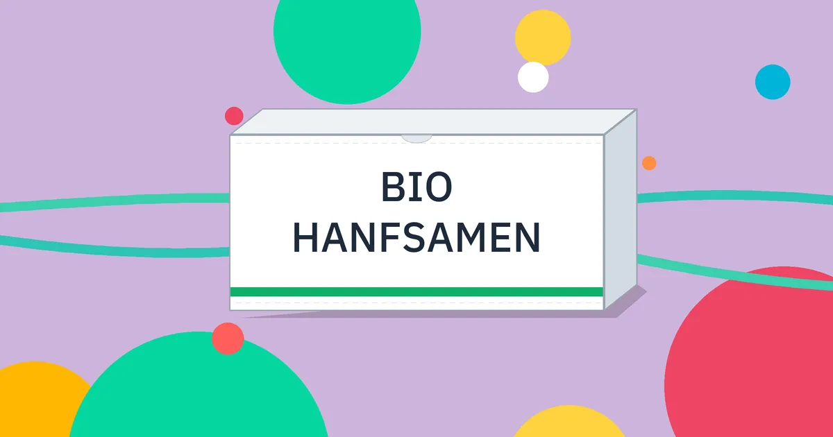 Symbolbild: Packung mit der Aufschrift BIO HANFSAMEN (PZN 14415420) – Verfügbarkeit und Bezug in Apotheken in Frankfurt am Main