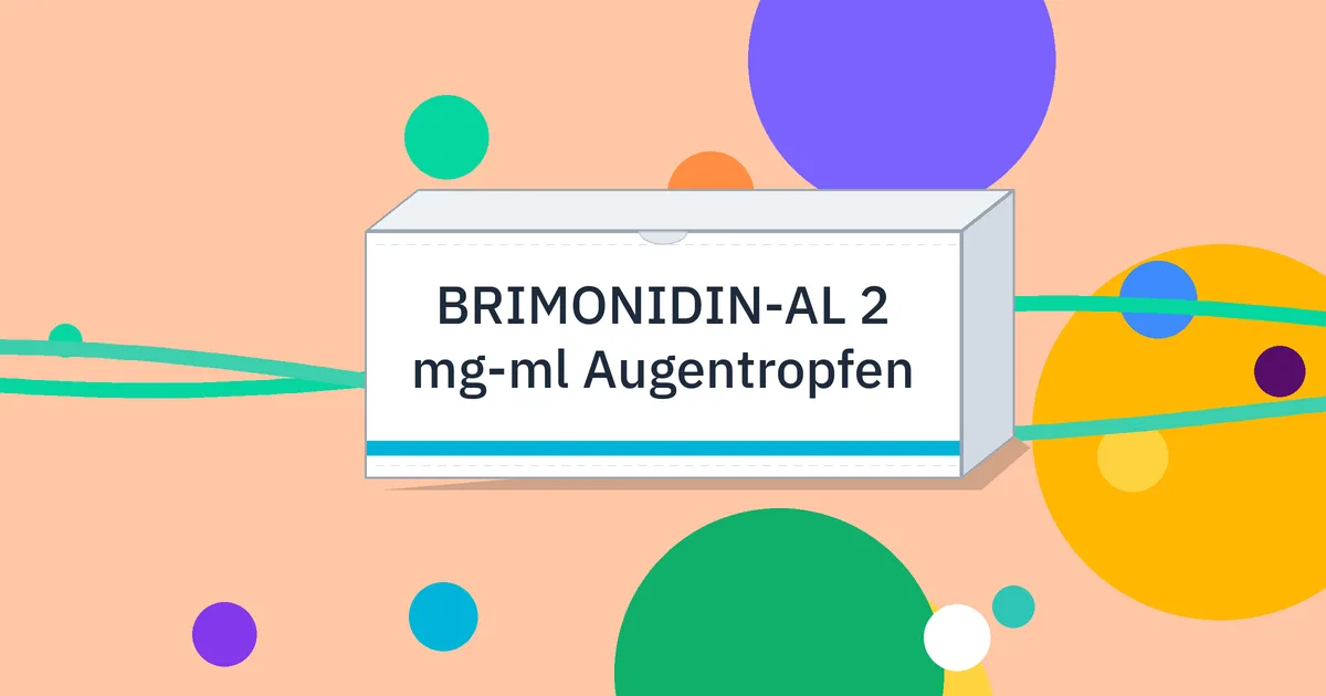 Symbolbild: Packung mit der Aufschrift BRIMONIDIN-AL 2 mg-ml Augentropfen (PZN 18821743) – Verfügbarkeit und Bezug in Apotheken in Frankfurt am Main