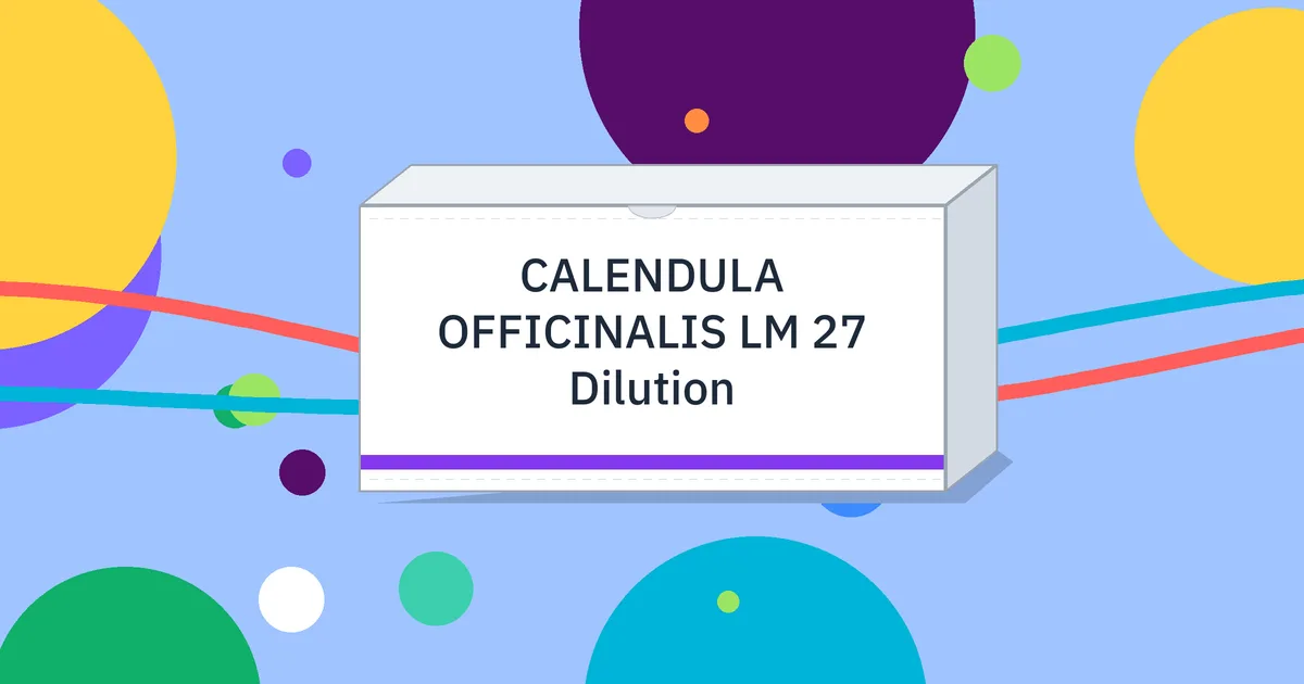 Symbolbild: Packung mit der Aufschrift CALENDULA OFFICINALIS LM 27 Dilution (PZN 12807535) – Verfügbarkeit und Bezug in Apotheken in Frankfurt am Main