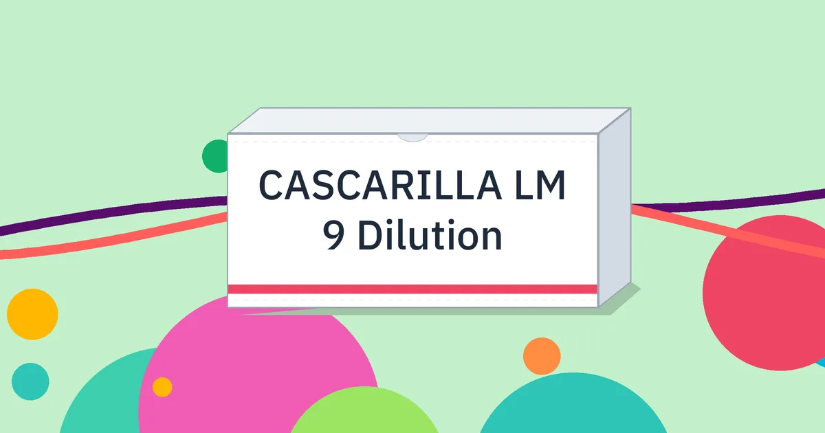Symbolbild: Packung mit der Aufschrift CASCARILLA LM 9 Dilution (PZN 13433344) – Verfügbarkeit und Bezug in Apotheken in Frankfurt am Main