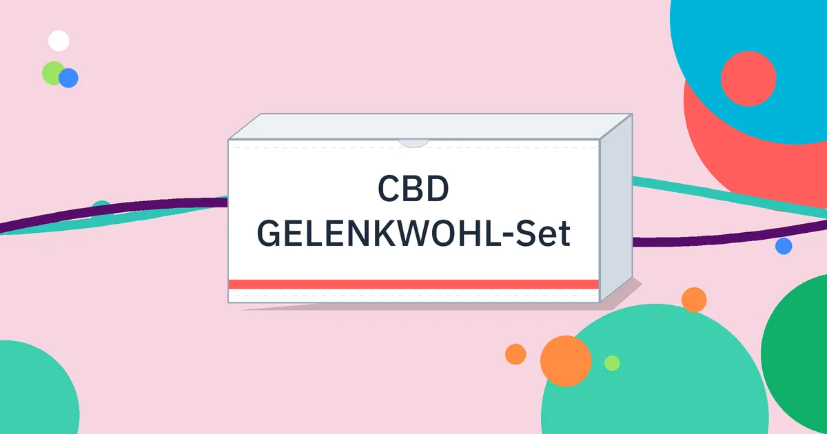Symbolbild: Packung mit der Aufschrift CBD GELENKWOHL-Set (PZN 20571408) – Verfügbarkeit und Bezug in Apotheken in Frankfurt am Main