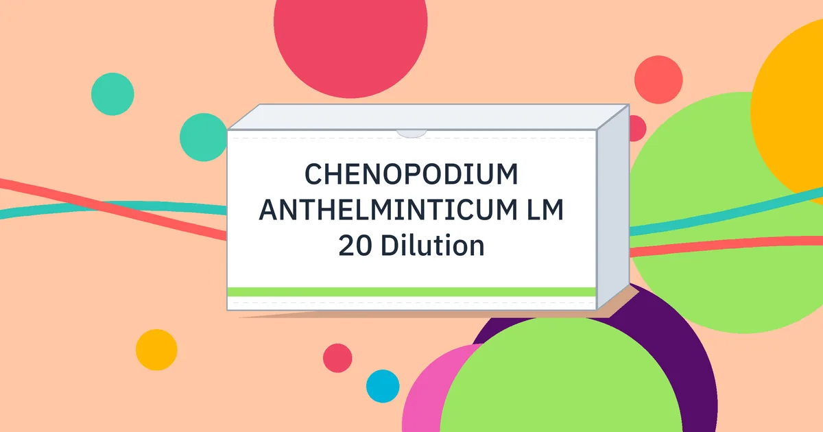 Symbolbild: Packung mit der Aufschrift CHENOPODIUM ANTHELMINTICUM LM 20 Dilution (PZN 13440901) – Verfügbarkeit und Bezug in Apotheken in Frankfurt am Main