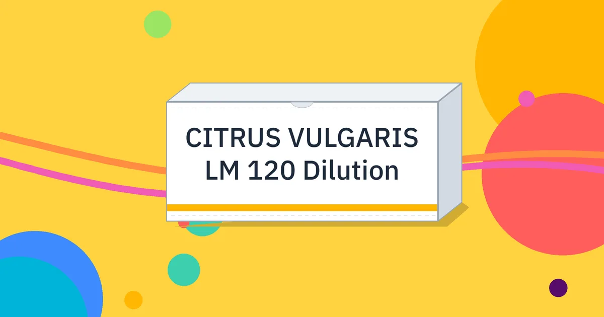 Symbolbild: Packung mit der Aufschrift CITRUS VULGARIS LM 120 Dilution (PZN 12822090) – Verfügbarkeit und Bezug in Apotheken in Frankfurt am Main