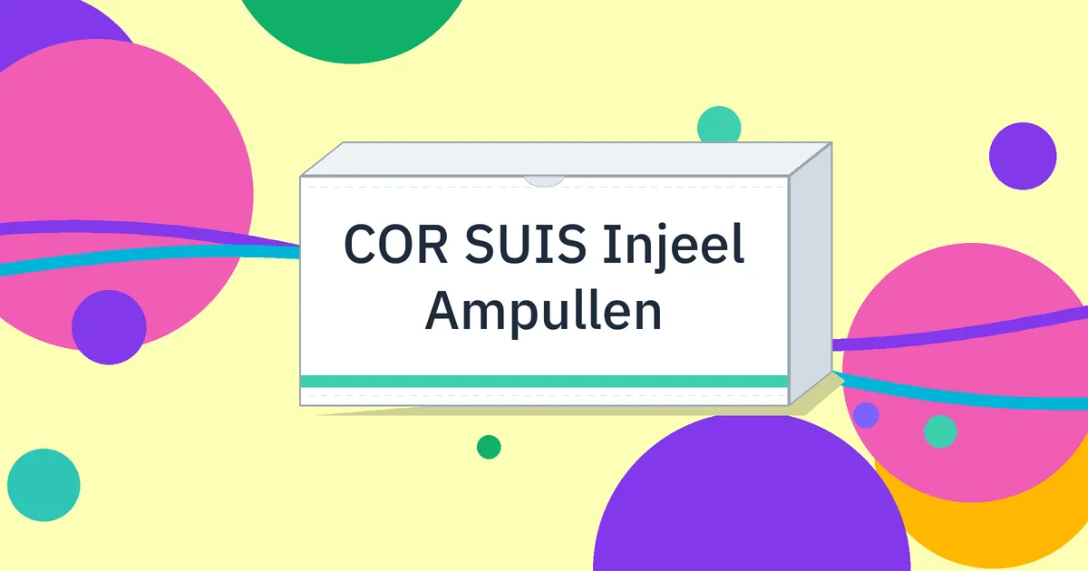 Symbolbild: Packung mit der Aufschrift COR SUIS Injeel Ampullen (PZN 00242246) – Verfügbarkeit und Bezug in Apotheken in Frankfurt am Main