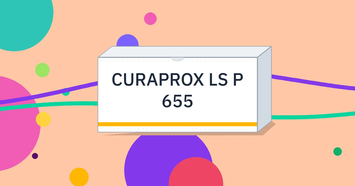 Symbolbild: Packung mit der Aufschrift CURAPROX LS P 655 (PZN 07194272) – Verfügbarkeit und Bezug in Apotheken in Frankfurt am Main