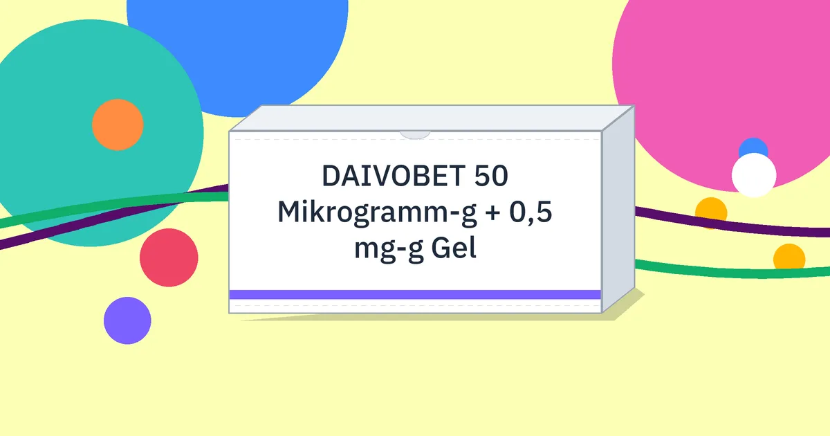 Symbolbild: Packung mit der Aufschrift DAIVOBET 50 Mikrogramm-g + 0,5 mg-g Gel (PZN 10628277) – Verfügbarkeit und Bezug in Apotheken in Frankfurt am Main