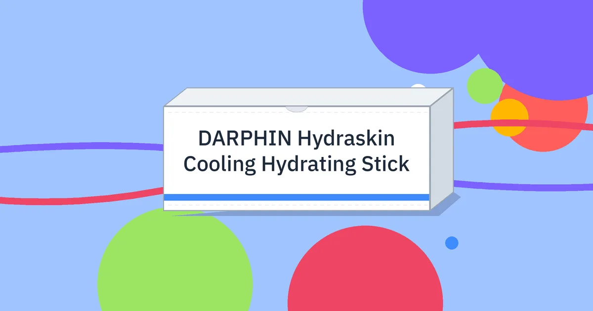 Symbolbild: Packung mit der Aufschrift DARPHIN Hydraskin Cooling Hydrating Stick (PZN 15606895) – Verfügbarkeit und Bezug in Apotheken in Frankfurt am Main