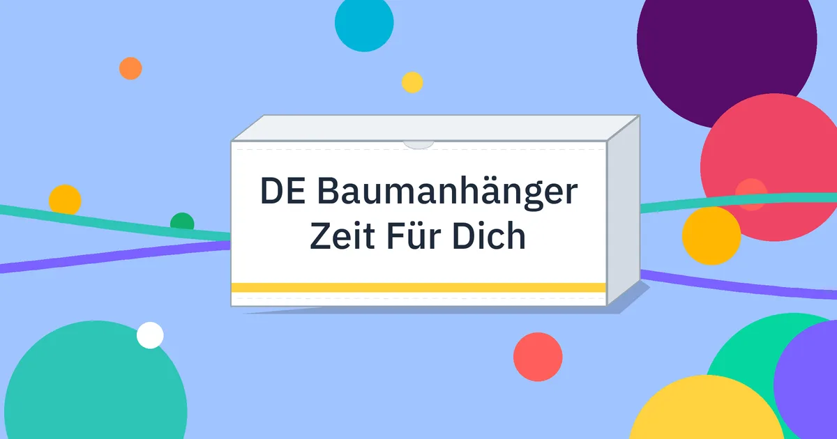 Symbolbild: Packung mit der Aufschrift DE Baumanhänger Zeit Für Dich (PZN 17457318) – Verfügbarkeit und Bezug in Apotheken in Frankfurt am Main