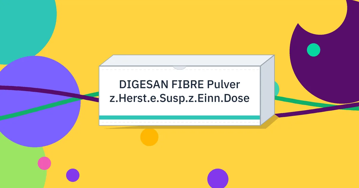 Symbolbild: Packung mit der Aufschrift DIGESAN FIBRE Pulver z.Herst.e.Susp.z.Einn.Dose (PZN 19440339) – Verfügbarkeit und Bezug in Apotheken in Frankfurt am Main
