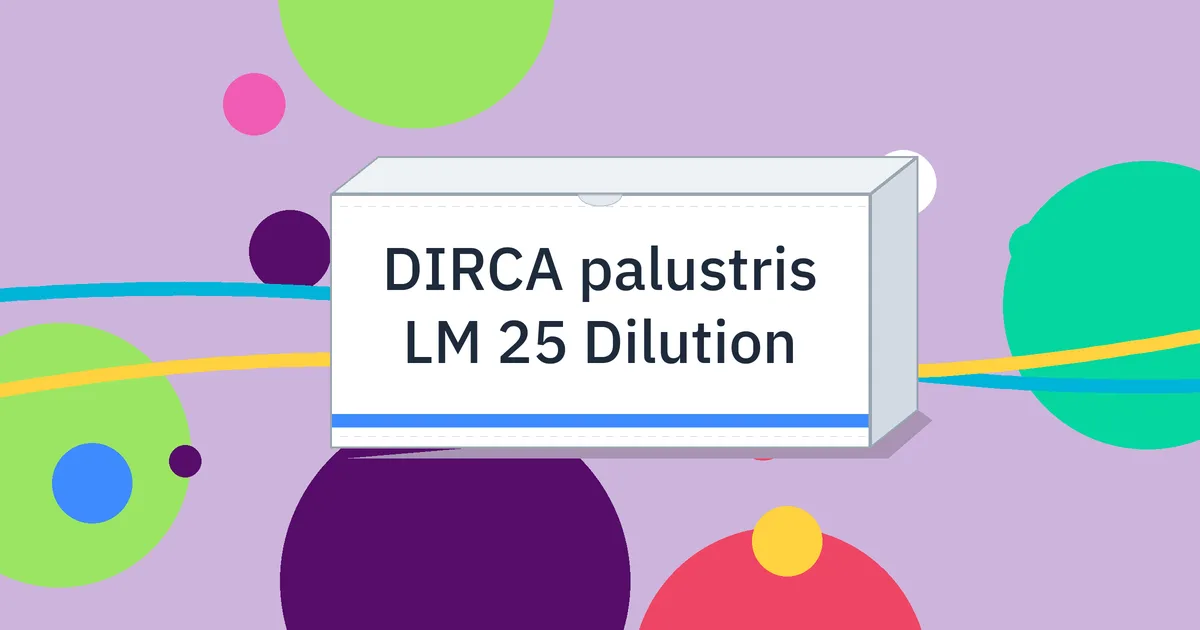 Symbolbild: Packung mit der Aufschrift DIRCA palustris LM 25 Dilution (PZN 13465781) – Verfügbarkeit und Bezug in Apotheken in Frankfurt am Main