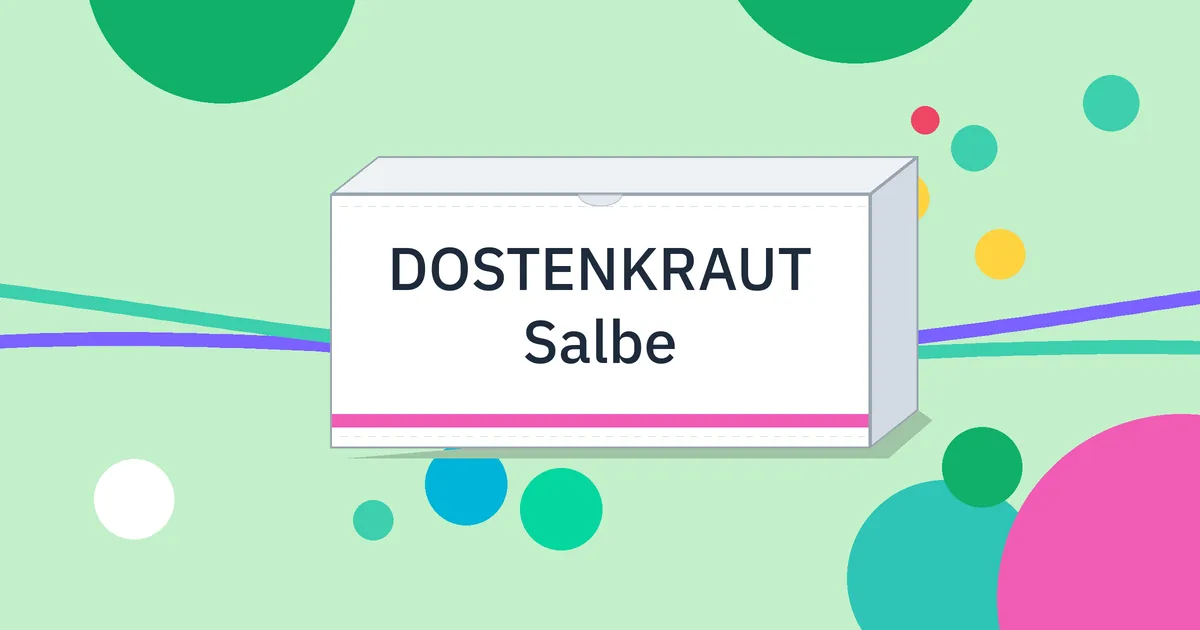 Symbolbild: Packung mit der Aufschrift DOSTENKRAUT Salbe (PZN 18090908) – Verfügbarkeit und Bezug in Apotheken in Frankfurt am Main