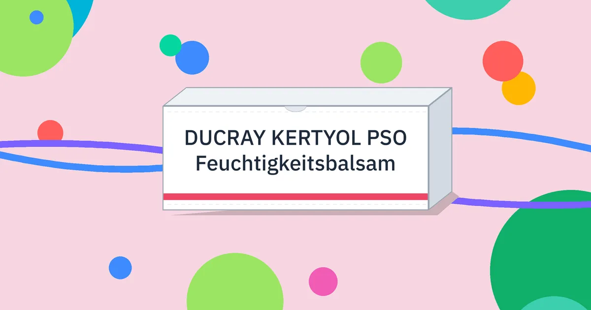 Symbolbild: Packung mit der Aufschrift DUCRAY KERTYOL PSO Feuchtigkeitsbalsam (PZN 15613352) – Verfügbarkeit und Bezug in Apotheken in Frankfurt am Main