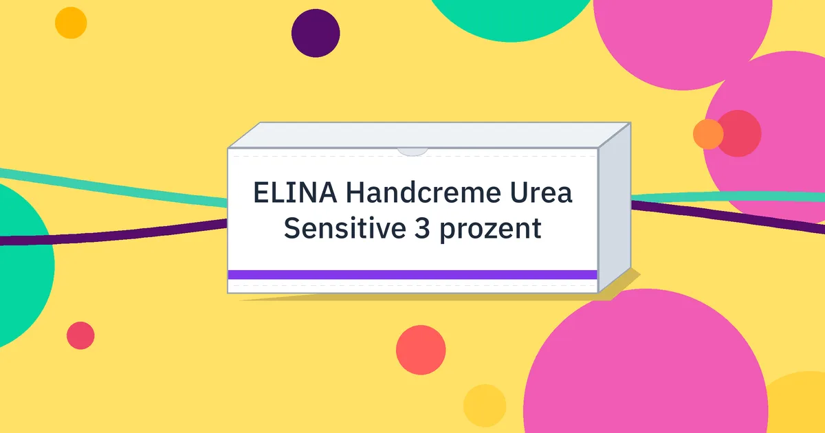 Symbolbild: Packung mit der Aufschrift ELINA Handcreme Urea Sensitive 3 prozent (PZN 11485064) – Verfügbarkeit und Bezug in Apotheken in Frankfurt am Main