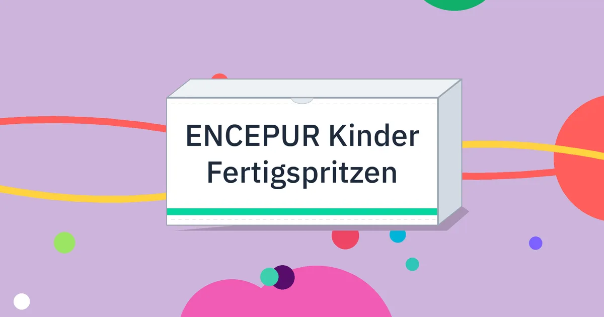 Symbolbild: Packung mit der Aufschrift ENCEPUR Kinder Fertigspritzen (PZN 17510372) – Verfügbarkeit und Bezug in Apotheken in Frankfurt am Main