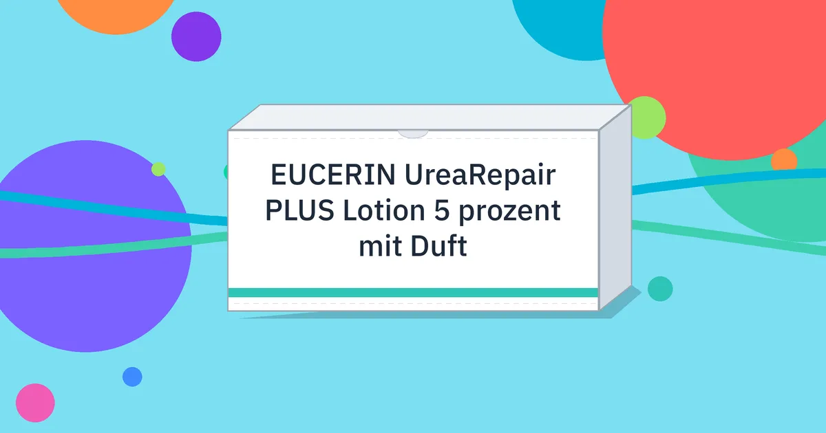Symbolbild: Packung mit der Aufschrift EUCERIN UreaRepair PLUS Lotion 5 prozent mit Duft (PZN 16502614) – Verfügbarkeit und Bezug in Apotheken in Frankfurt am Main