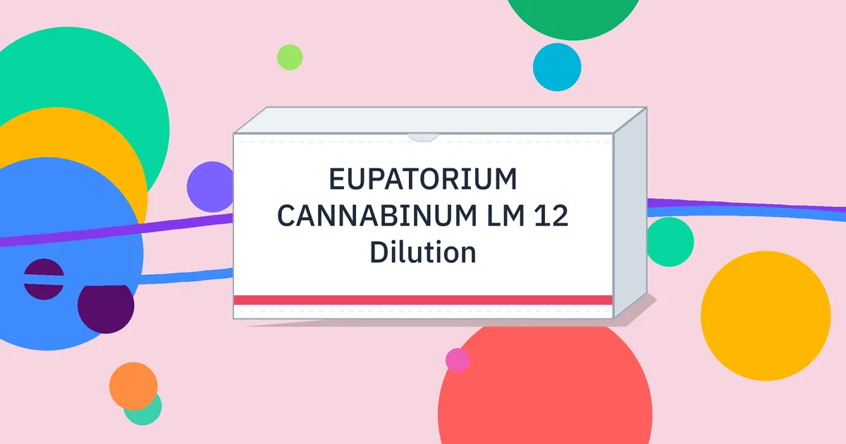 Symbolbild: Packung mit der Aufschrift EUPATORIUM CANNABINUM LM 12 Dilution (PZN 12845754) – Verfügbarkeit und Bezug in Apotheken in Frankfurt am Main