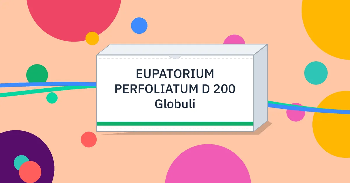 Symbolbild: Packung mit der Aufschrift EUPATORIUM PERFOLIATUM D 200 Globuli (PZN 04216777) – Verfügbarkeit und Bezug in Apotheken in Frankfurt am Main