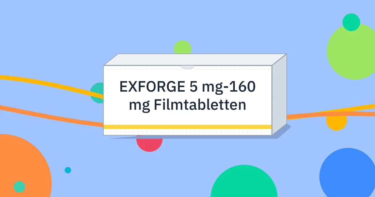 Symbolbild: Packung mit der Aufschrift EXFORGE 5 mg-160 mg Filmtabletten (PZN 15235281) – Verfügbarkeit und Bezug in Apotheken in Frankfurt am Main