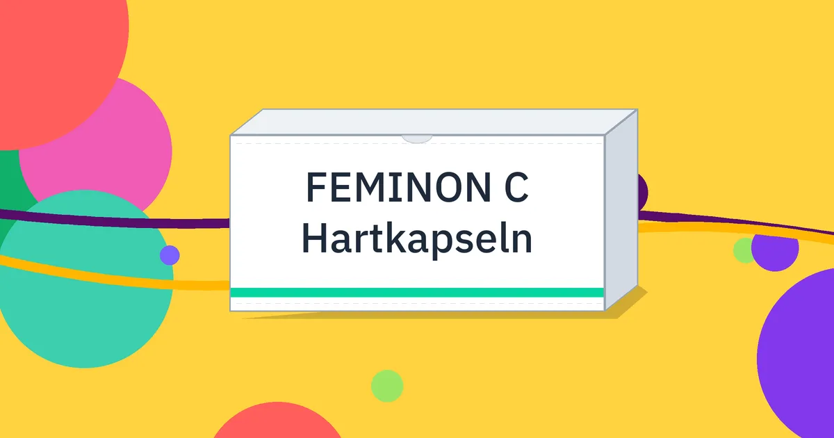 Symbolbild: Packung mit der Aufschrift FEMINON C Hartkapseln (PZN 00450855) – Verfügbarkeit und Bezug in Apotheken in Frankfurt am Main