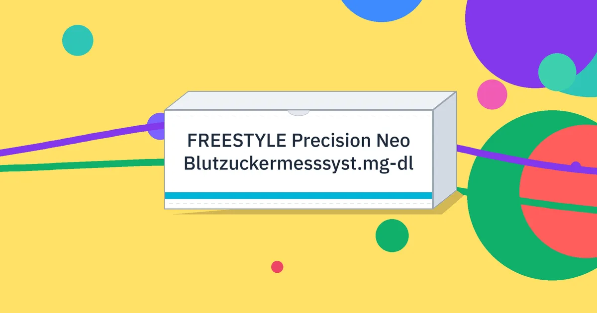 Symbolbild: Packung mit der Aufschrift FREESTYLE Precision Neo Blutzuckermesssyst.mg-dl (PZN 07214052) – Verfügbarkeit und Bezug in Apotheken in Frankfurt am Main