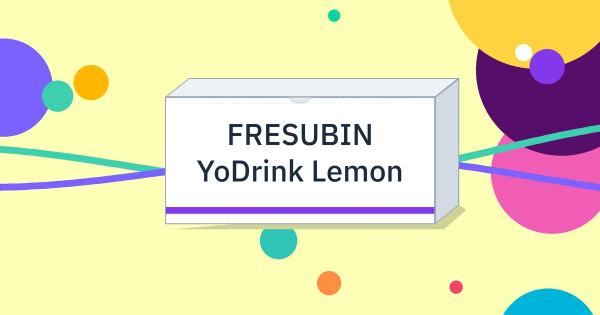 Symbolbild: Packung mit der Aufschrift FRESUBIN YoDrink Lemon (PZN 14413869) – Verfügbarkeit und Bezug in Apotheken in Frankfurt am Main