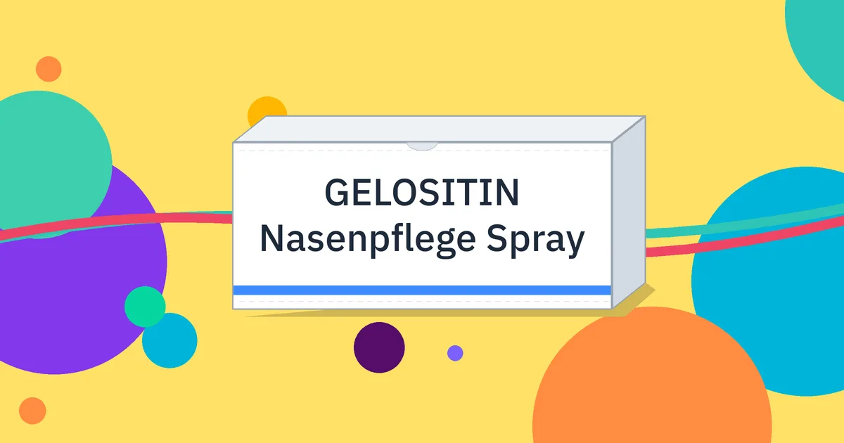 Symbolbild: Packung mit der Aufschrift GELOSITIN Nasenpflege Spray (PZN 04996999) – Verfügbarkeit und Bezug in Apotheken in Frankfurt am Main