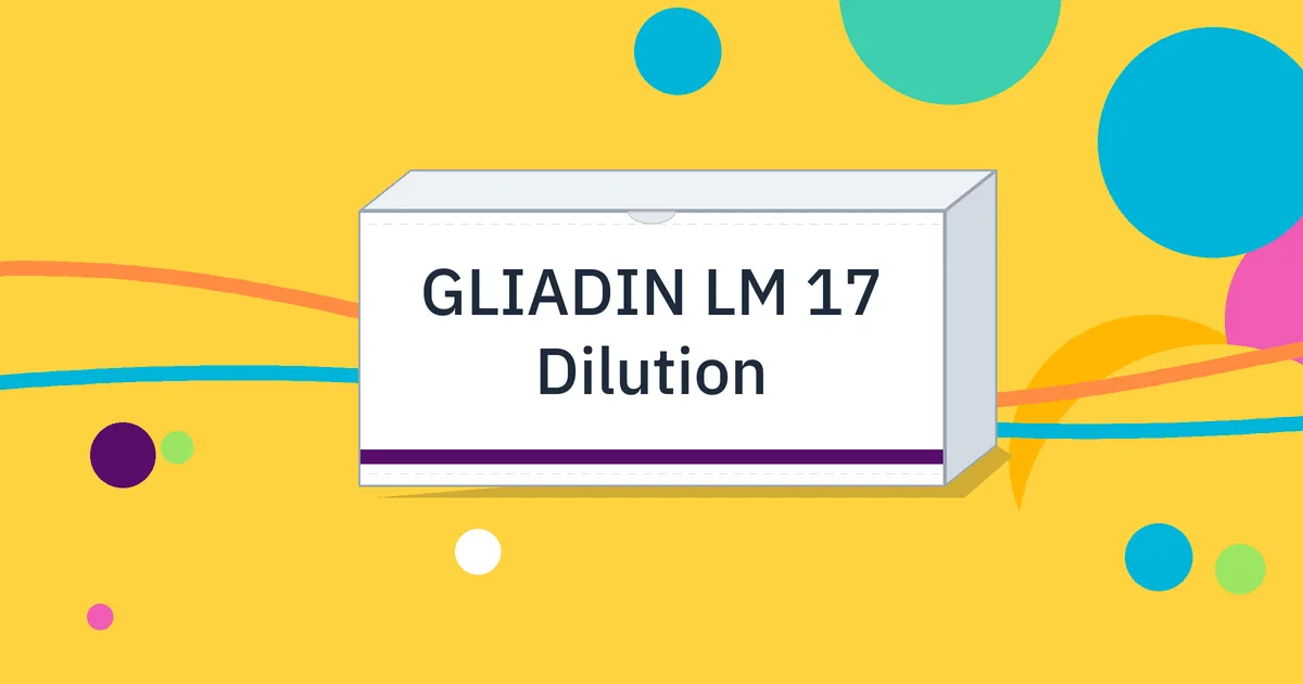Symbolbild: Packung mit der Aufschrift GLIADIN LM 17 Dilution (PZN 13544279) – Verfügbarkeit und Bezug in Apotheken in Frankfurt am Main
